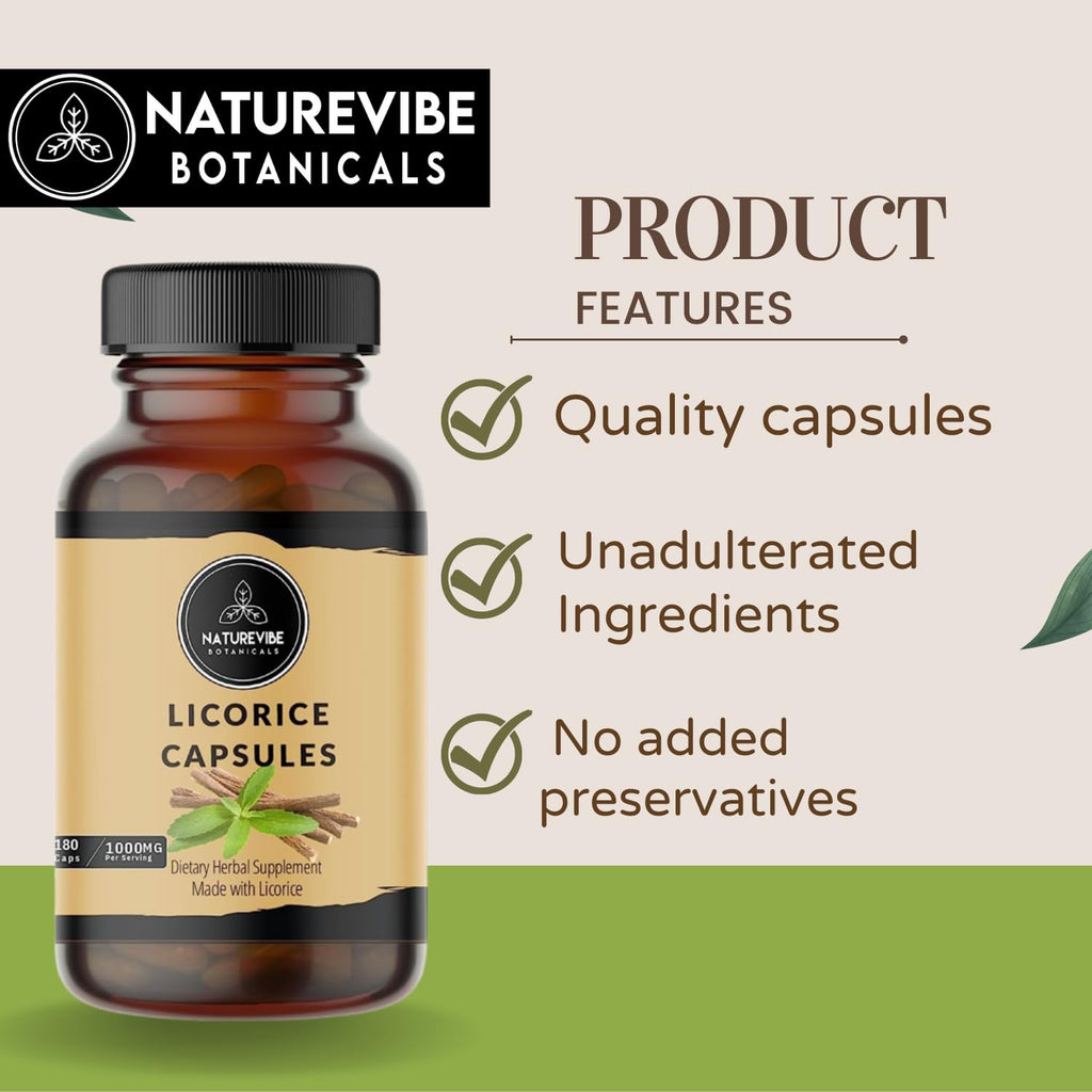 Licorice root capsules for inflammation relief