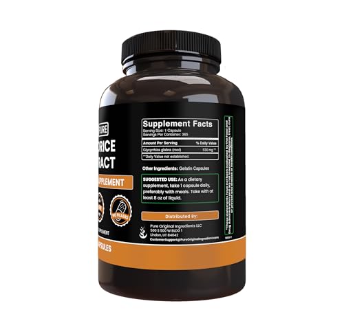 licorice root capsules with no fillers