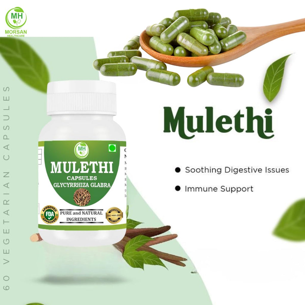 Licorice root herbal remedy capsules