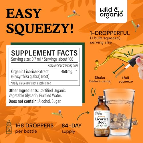 licorice root liquid drops for digestive aid