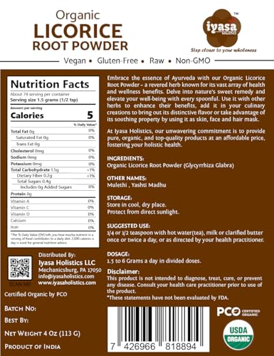 licorice root powder for digestive health