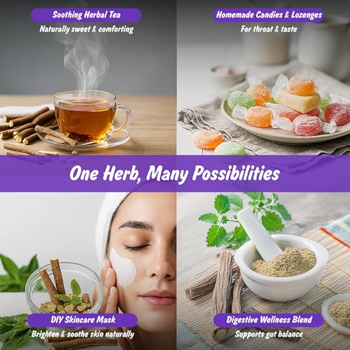 licorice root sticks for herbal remedies