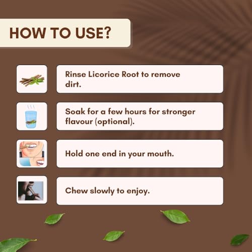 licorice root sticks for soothing effects