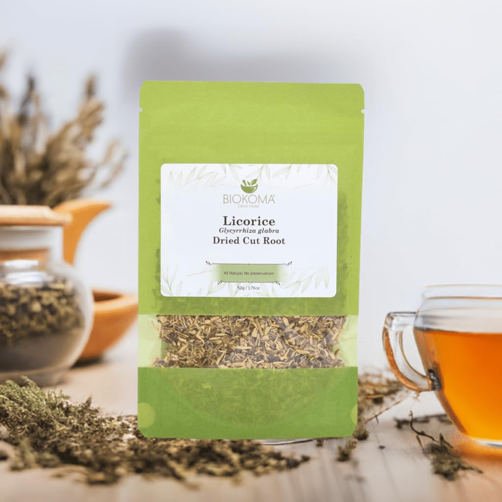 Licorice root tea for sweet flavour