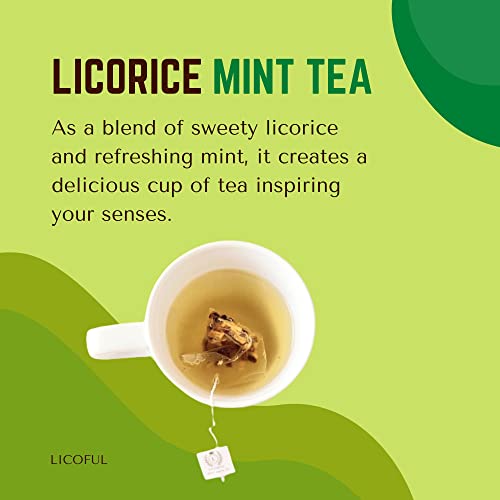 licorice root tea with mint flavor