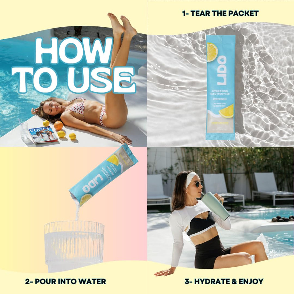 LIDO electrolyte powder for sports recovery
