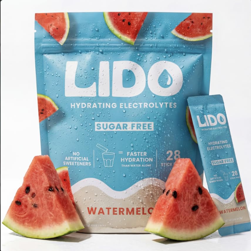 LIDO watermelon electrolyte powder packets