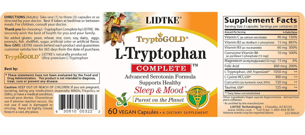 LIDTKE multivitamins for mood support