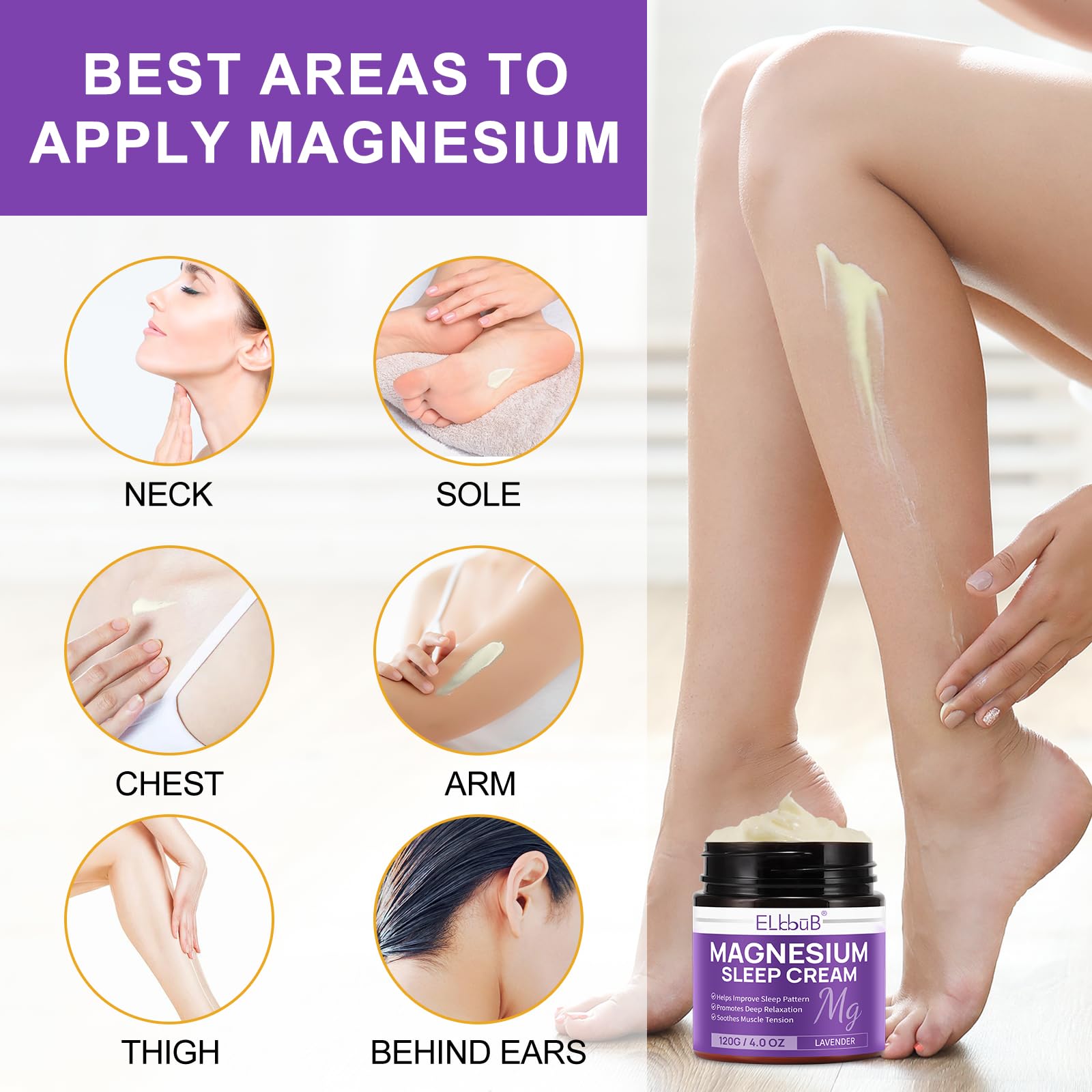 Life Brand magnesium cream for restful nights