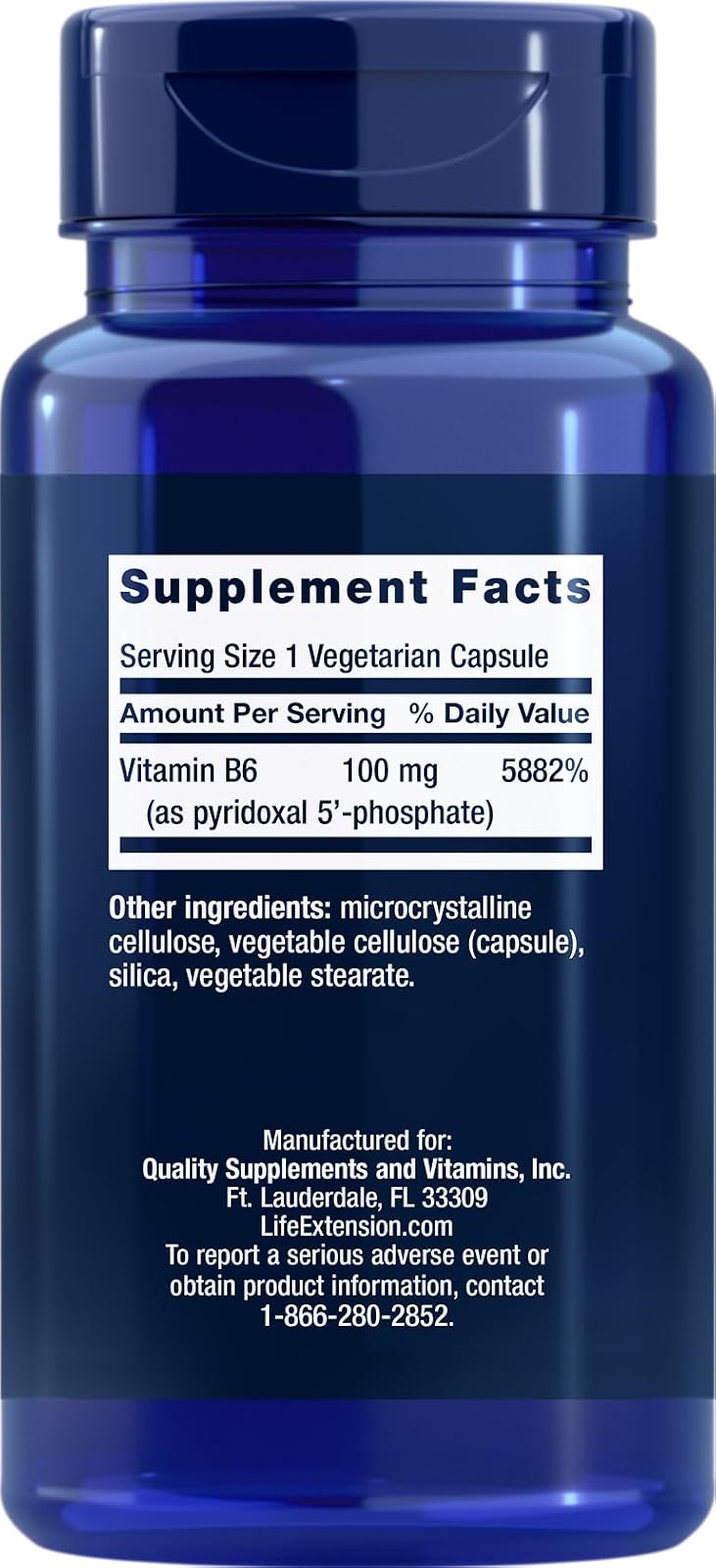 Life Extension 100 mg veg capsules