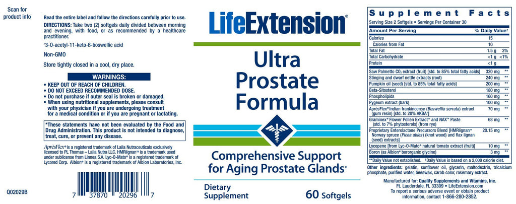 life extension blended vitamin supplements for men