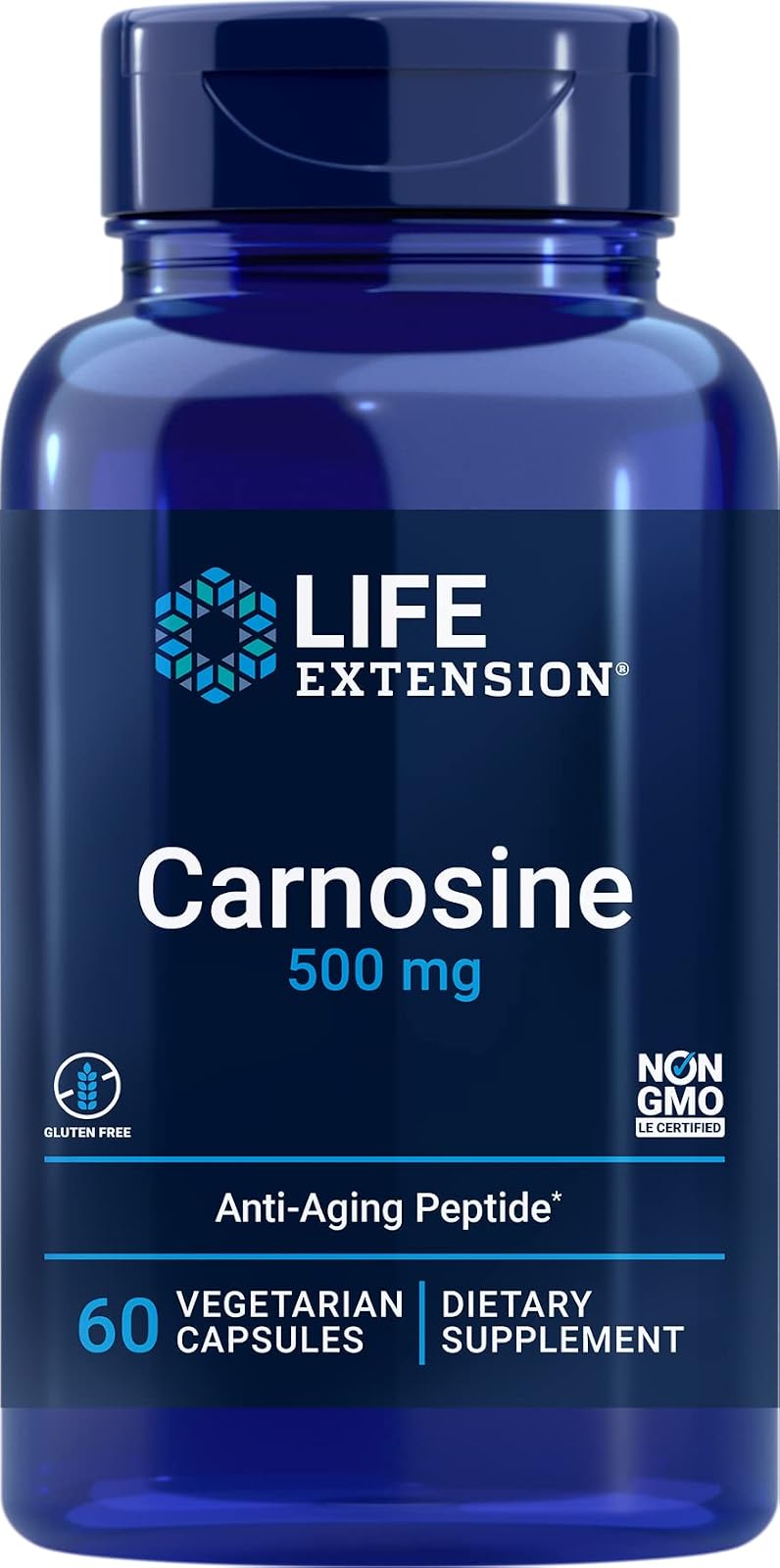 Life Extension Carnosine capsules for vitality