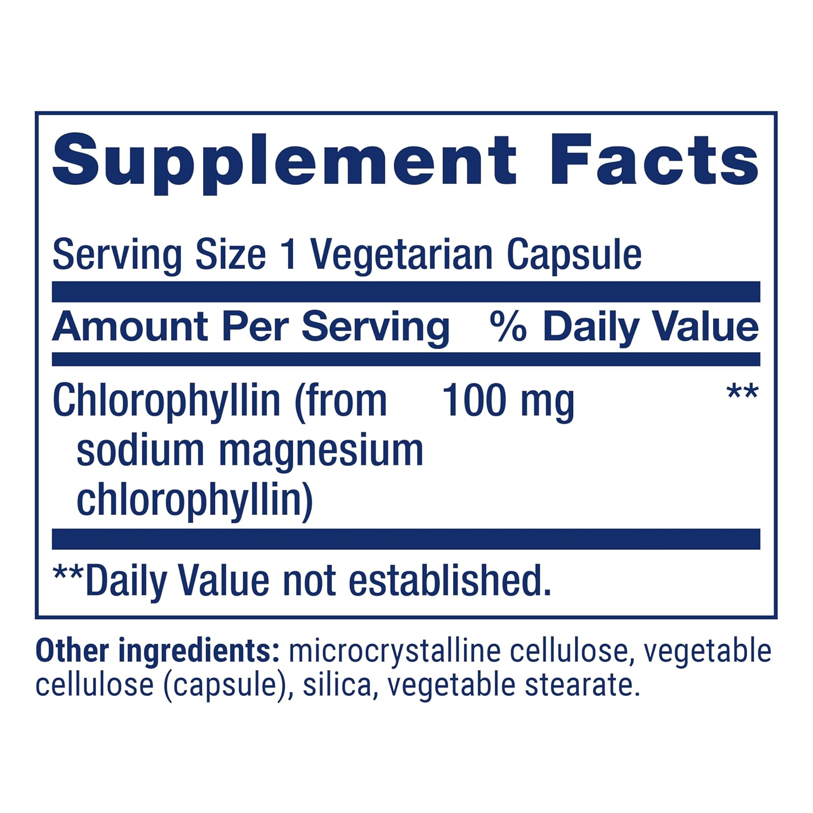 Life Extension chlorophyll for digestive health