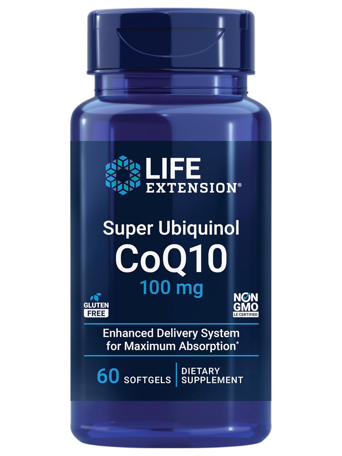 Life Extension CoQ10 softgels for energy