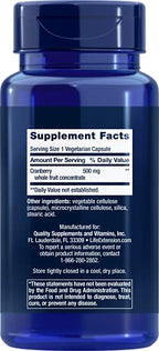 Life Extension Cran-Max capsules benefits