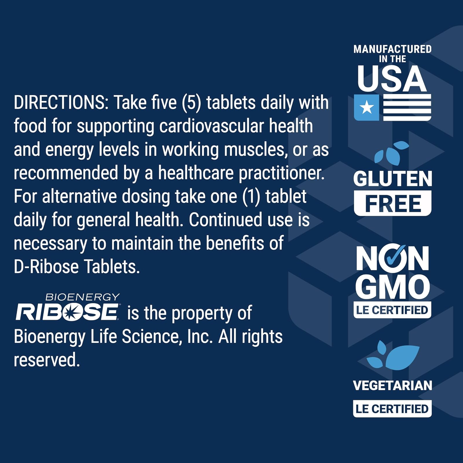 Life Extension D-Ribose for cellular energy