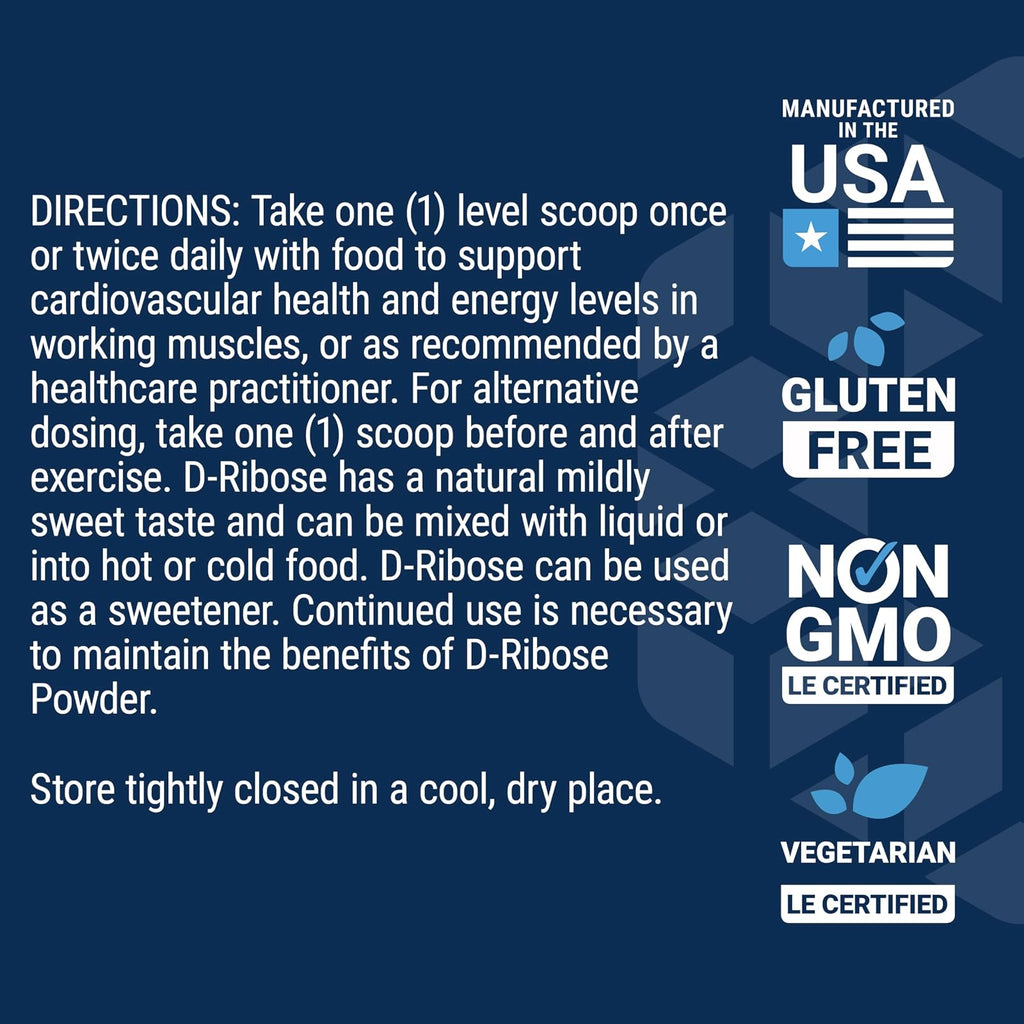 Life Extension D-Ribose for daily vitality