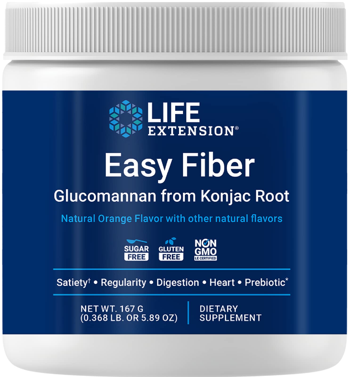 Life Extension glucomannan fiber supplement