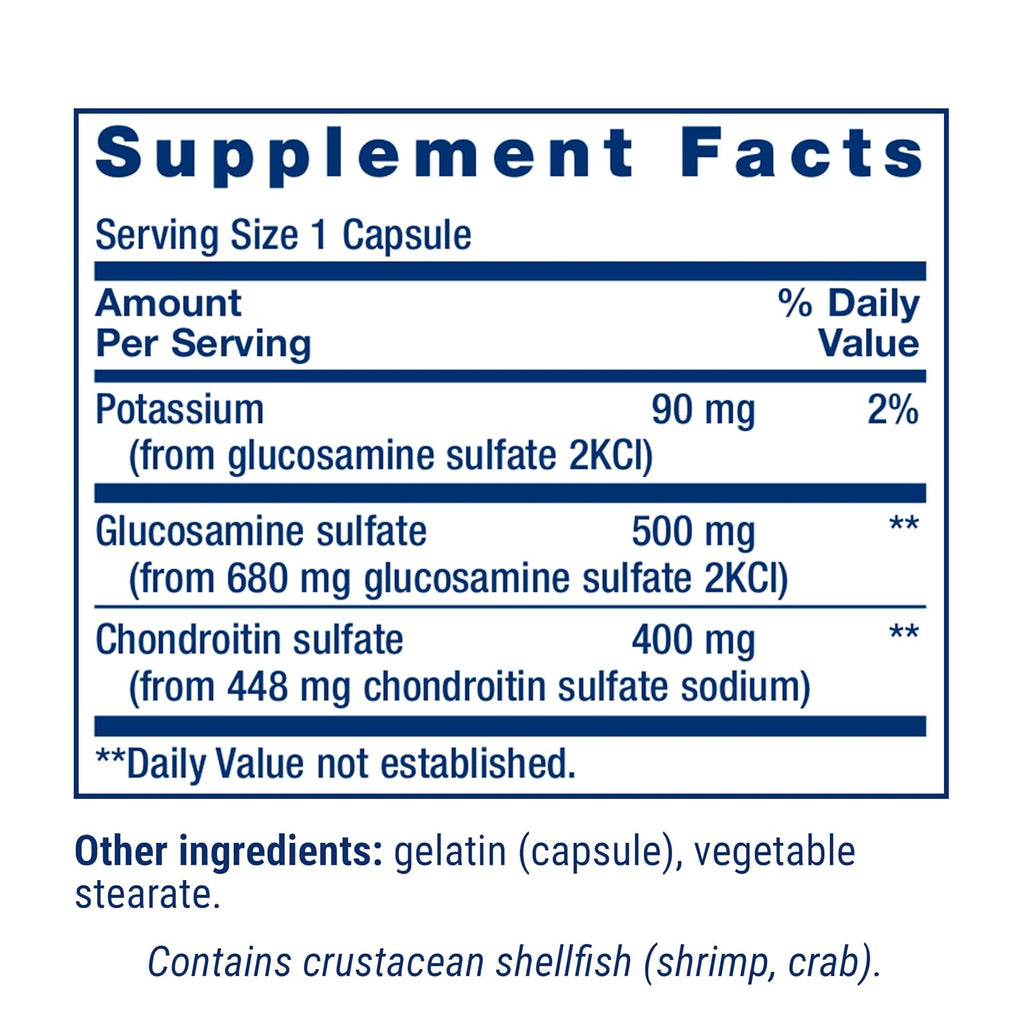 Life Extension glucosamine capsules