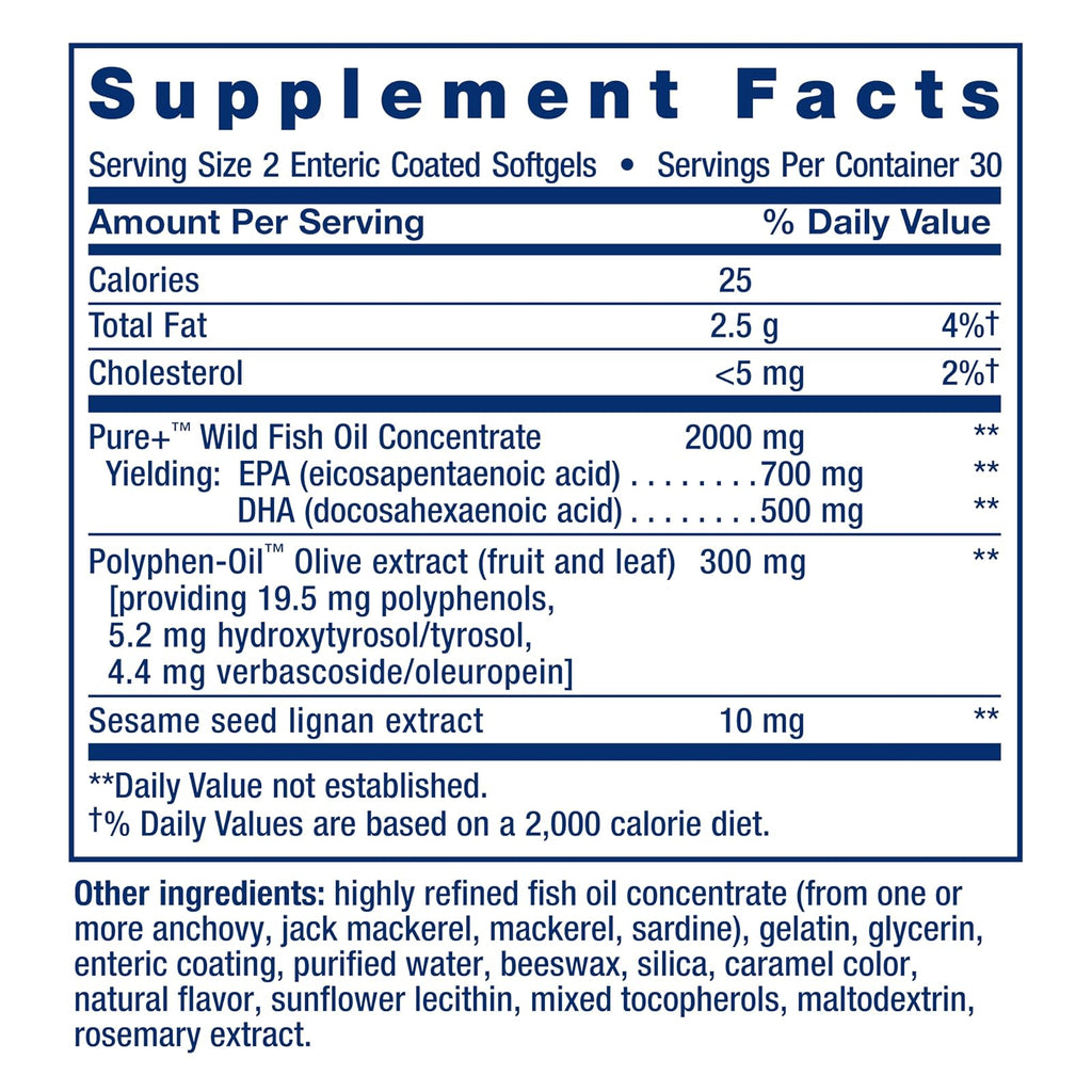 life extension omega 3 softgels