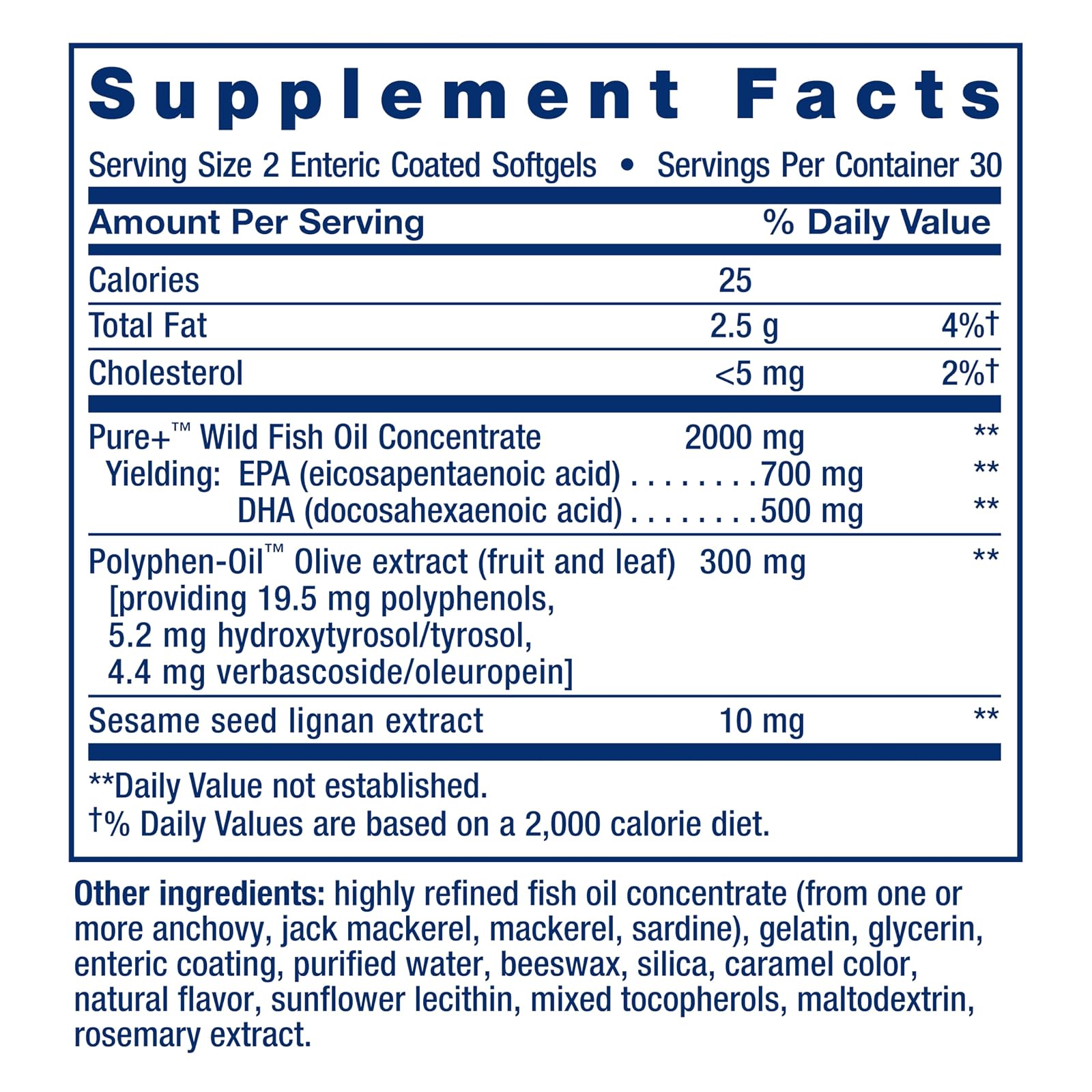 life extension omega 3 softgels