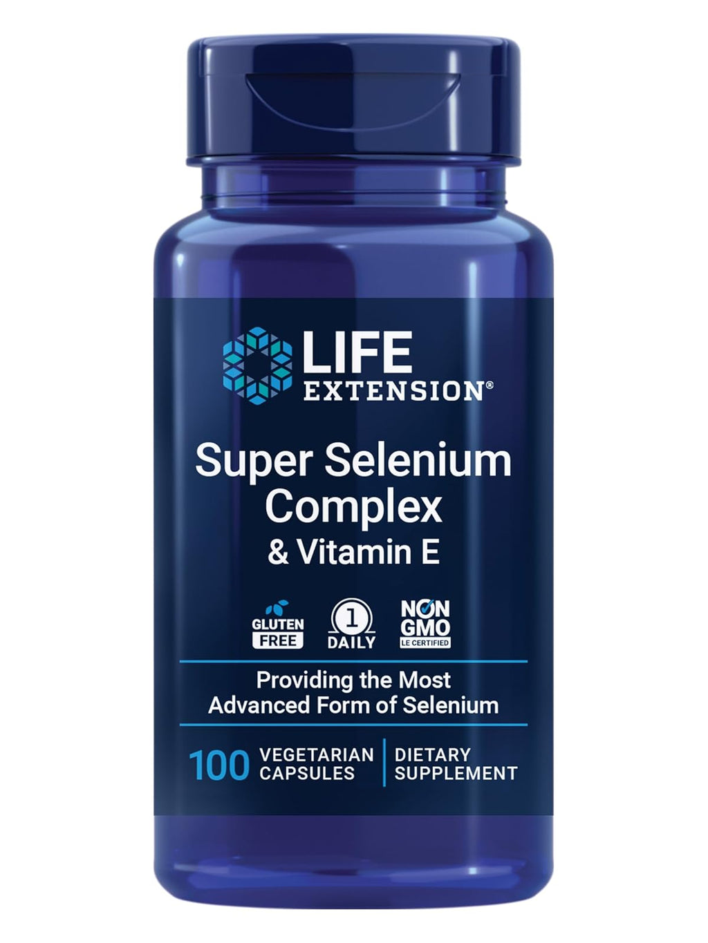 Life Extension selenium supplement capsules