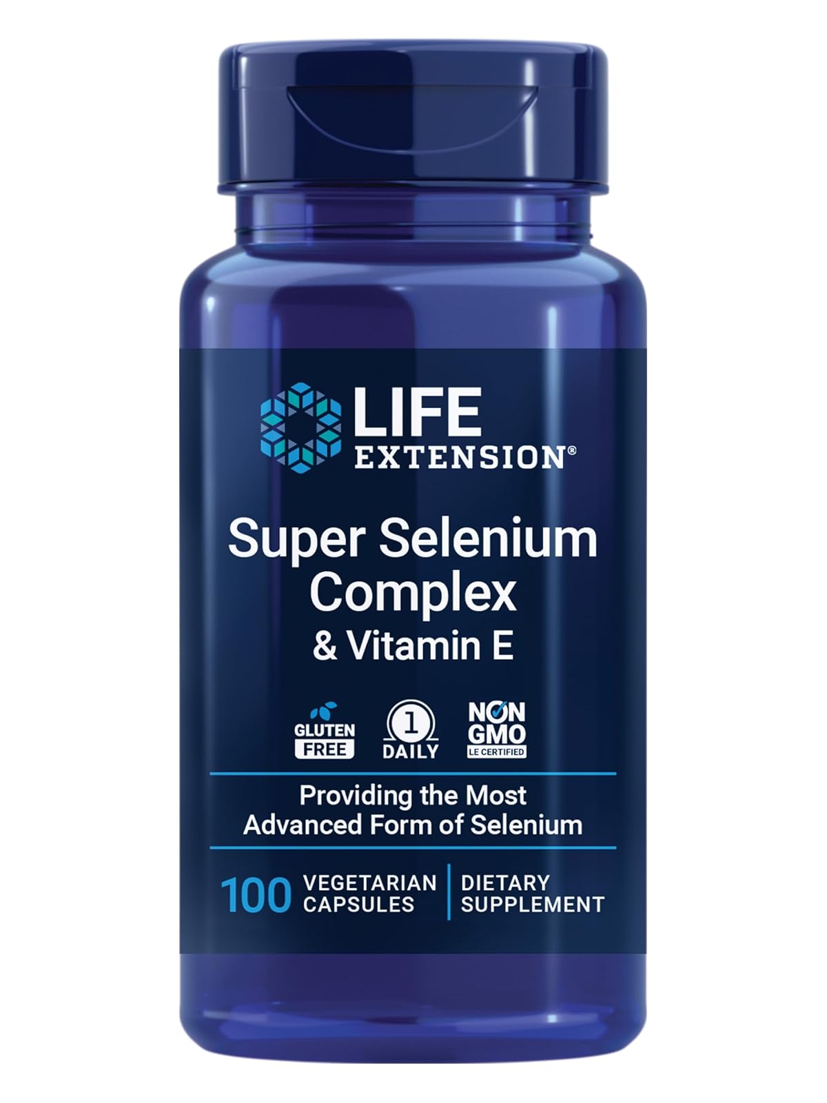Life Extension selenium supplement capsules