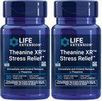 Life Extension Theanine XR tablets for relaxation