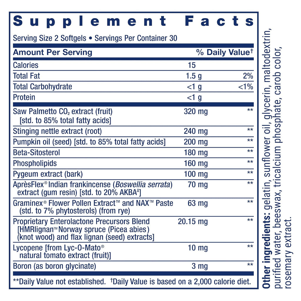 Life Extension Ultra Prostate Formula benefits