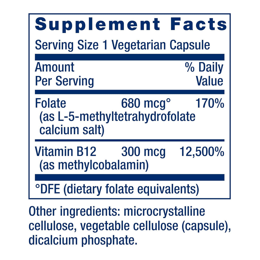 Life Extension vitamin B12 benefits