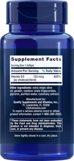 Life Extension vitamin D3 benefits