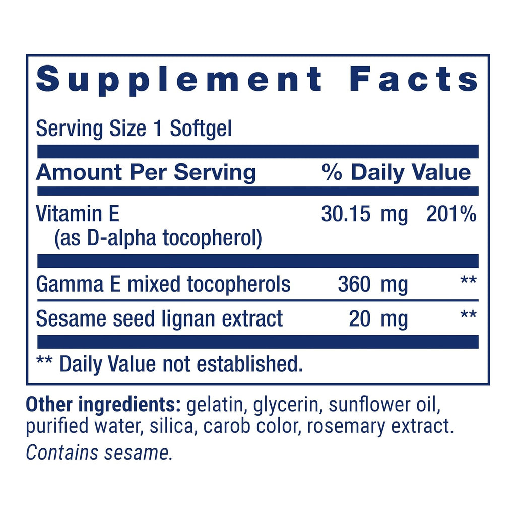 life extension vitamin e formula