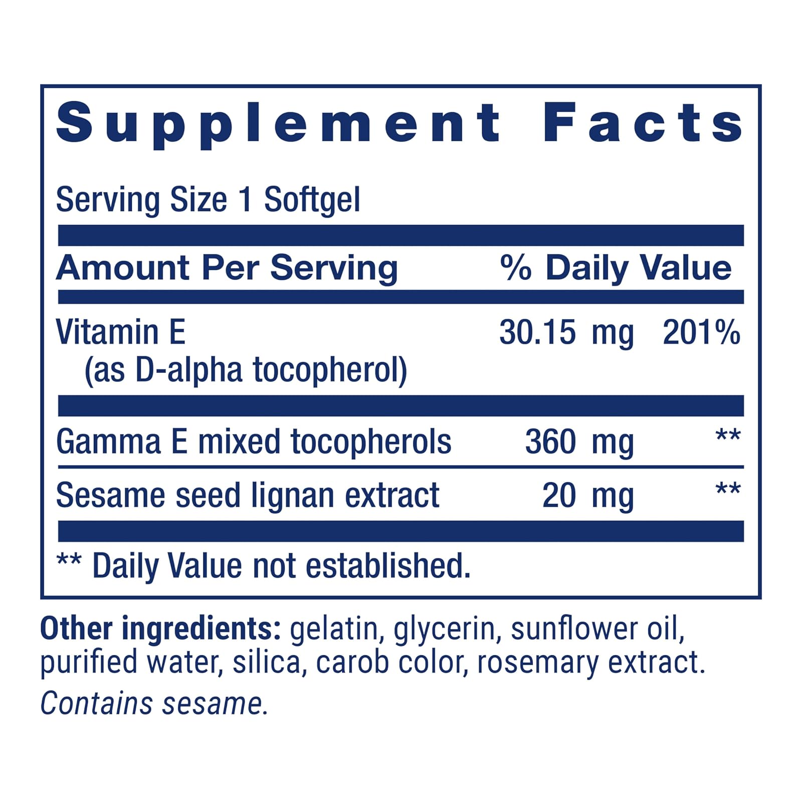 life extension vitamin e formula