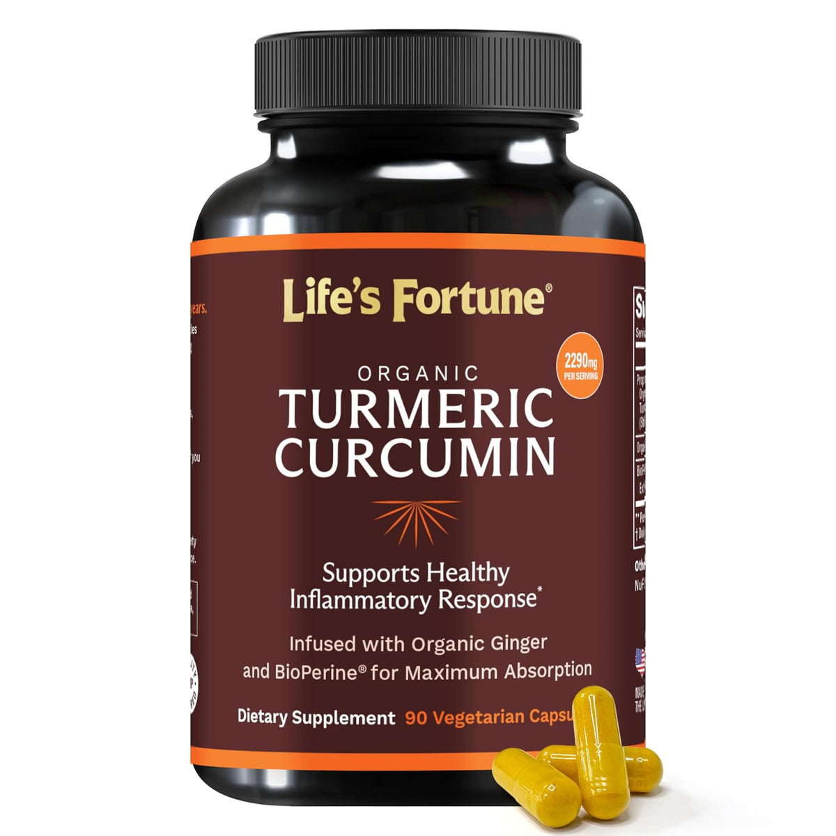 Life's Fortune turmeric curcumin capsules