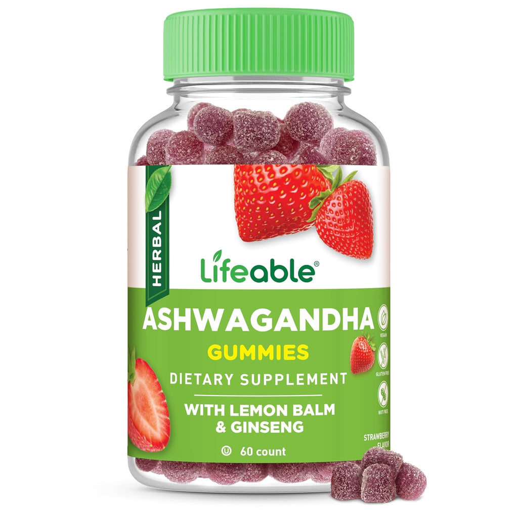 Lifeable Ashwagandha gummies for stress relief