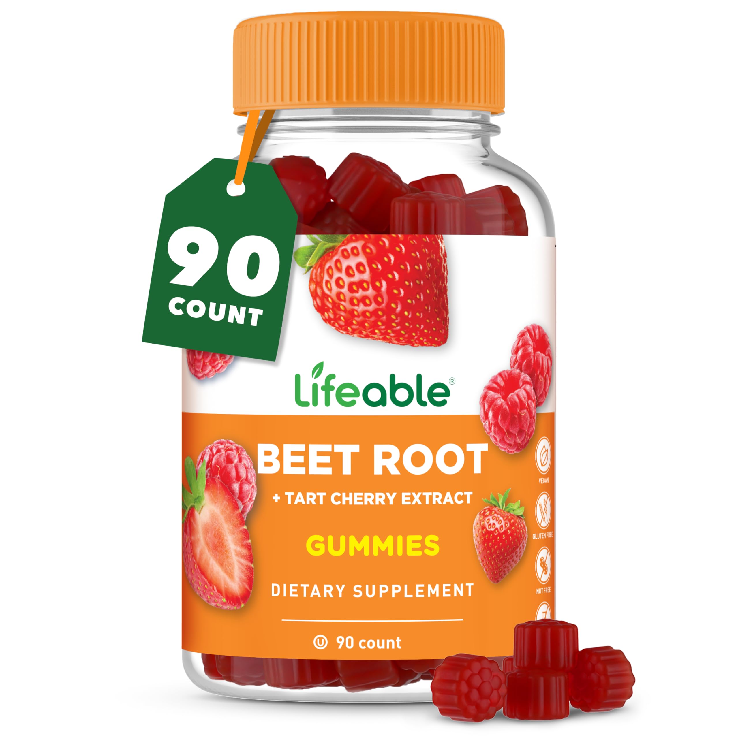 Lifeable beet root gummies for energy