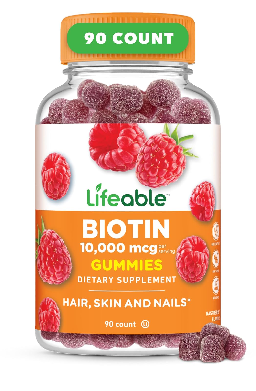 Lifeable biotin gummies for healthy hair