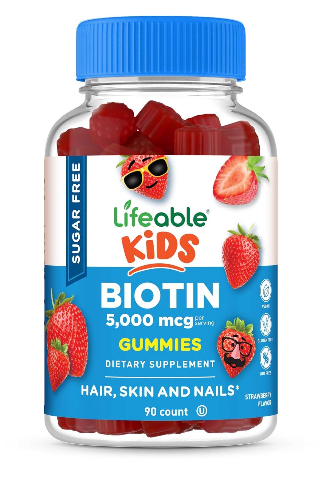 Lifeable biotin gummies for healthy hair