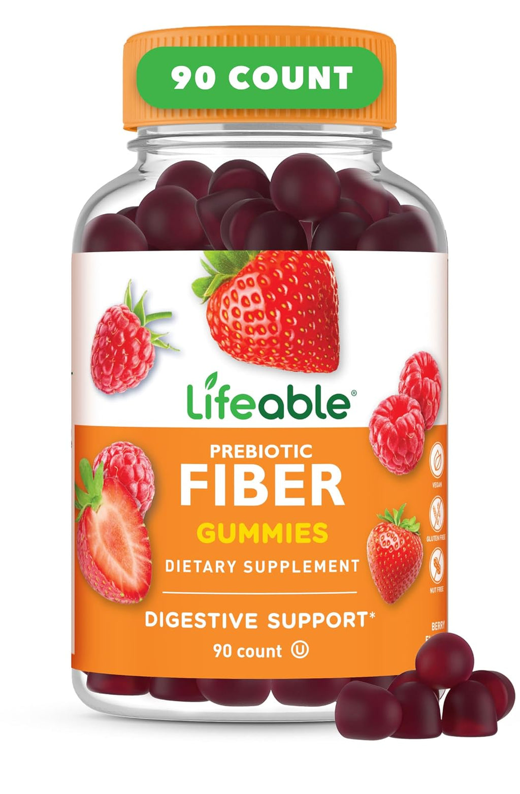 Lifeable fiber gummies for digestion