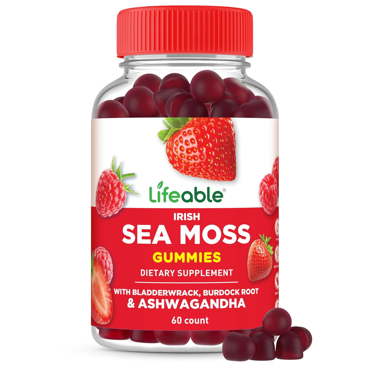 Lifeable Irish Sea Moss Gummies for wellness