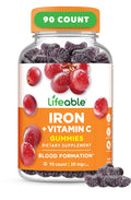 Lifeable iron gummies for women
