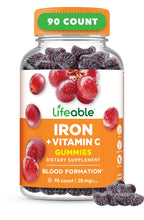 Lifeable iron gummies for women