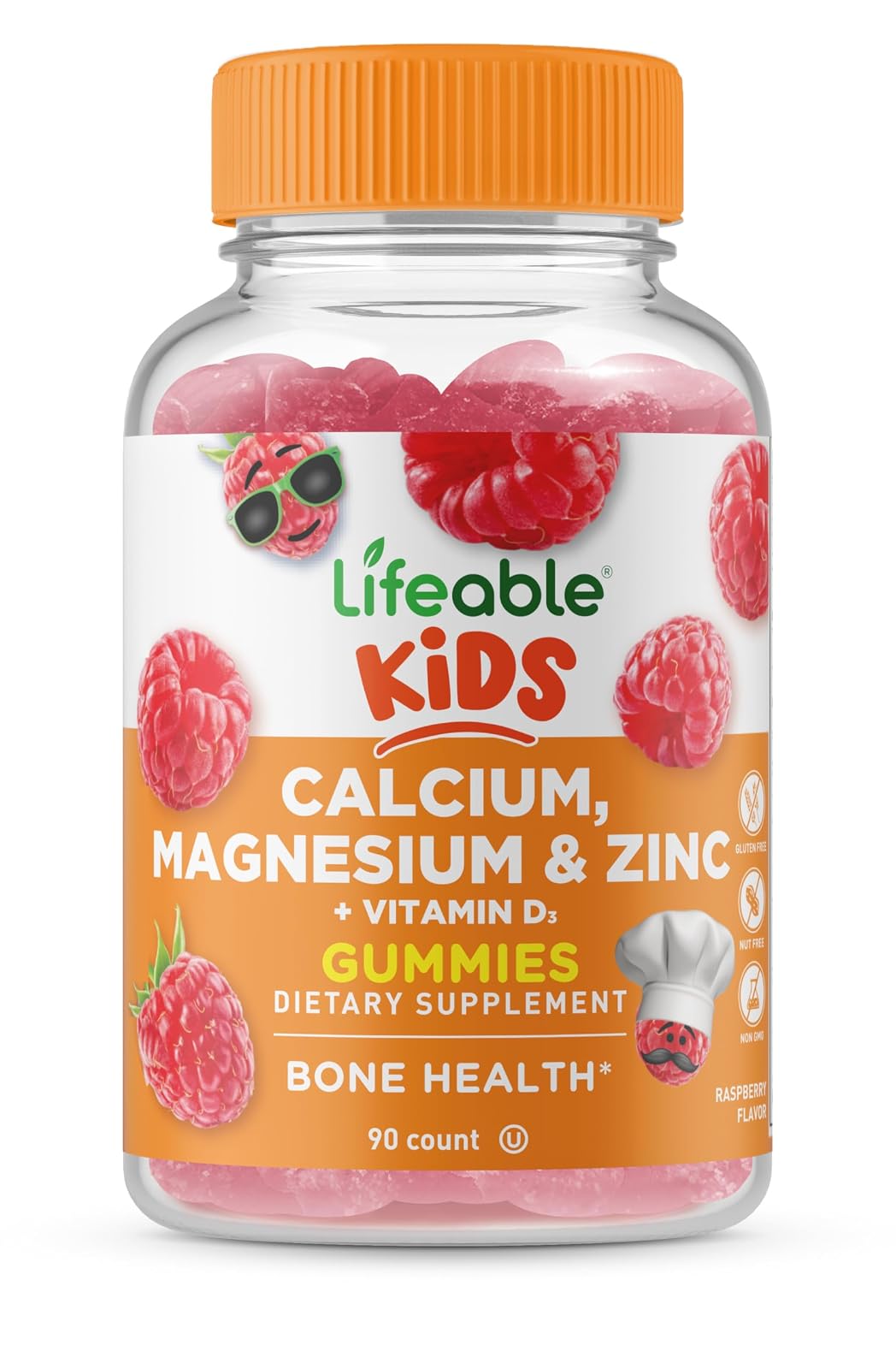 Lifeable kids calcium gummies for strong bones