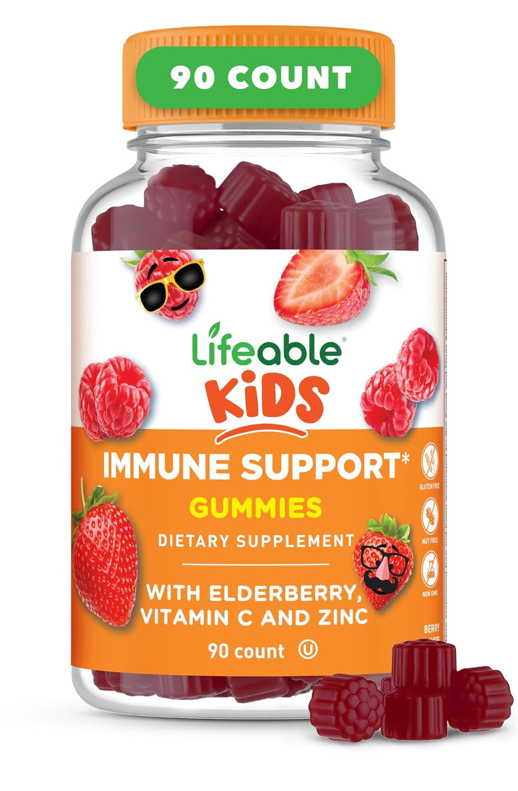 Lifeable kids gummies for immune support