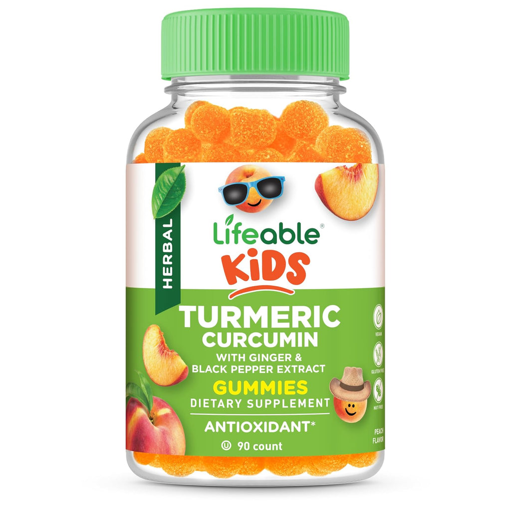 Lifeable turmeric curcumin gummies for wellness