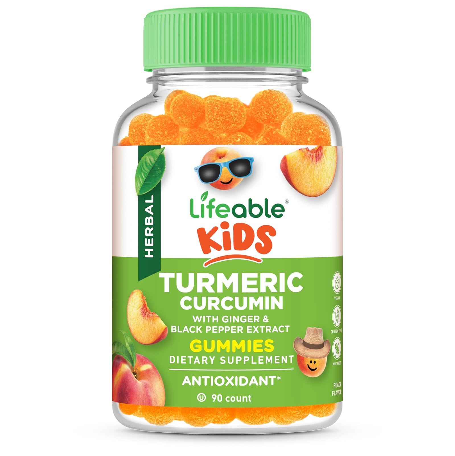 Lifeable turmeric curcumin gummies for wellness