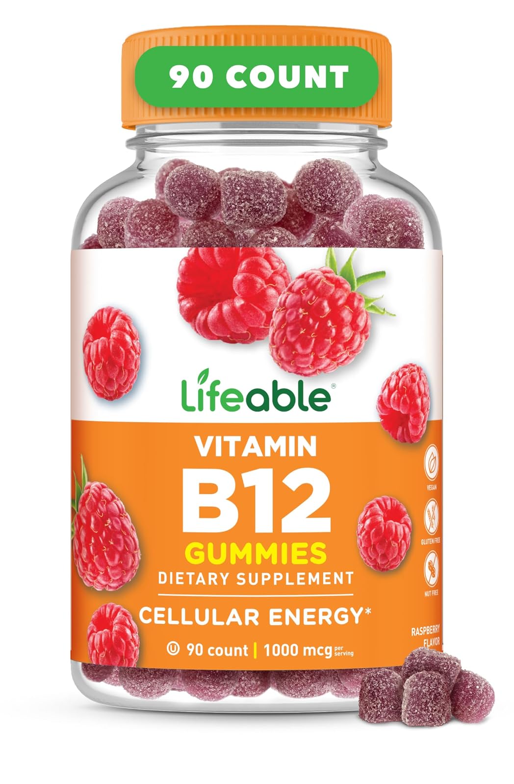 Lifeable vitamin B12 gummies for energy