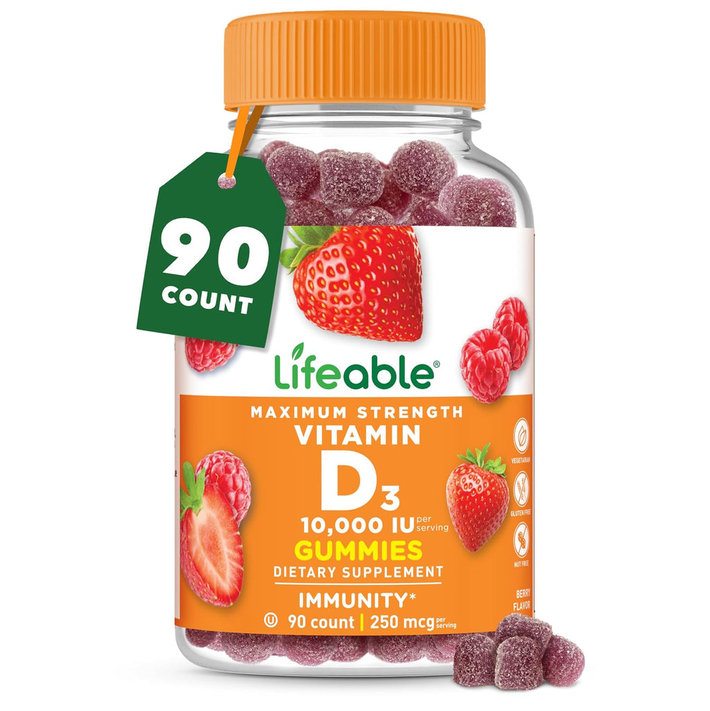 Lifeable vitamin D gummies for immunity