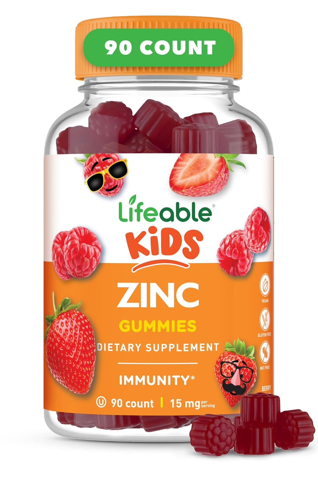 Lifeable zinc gummies for immunity