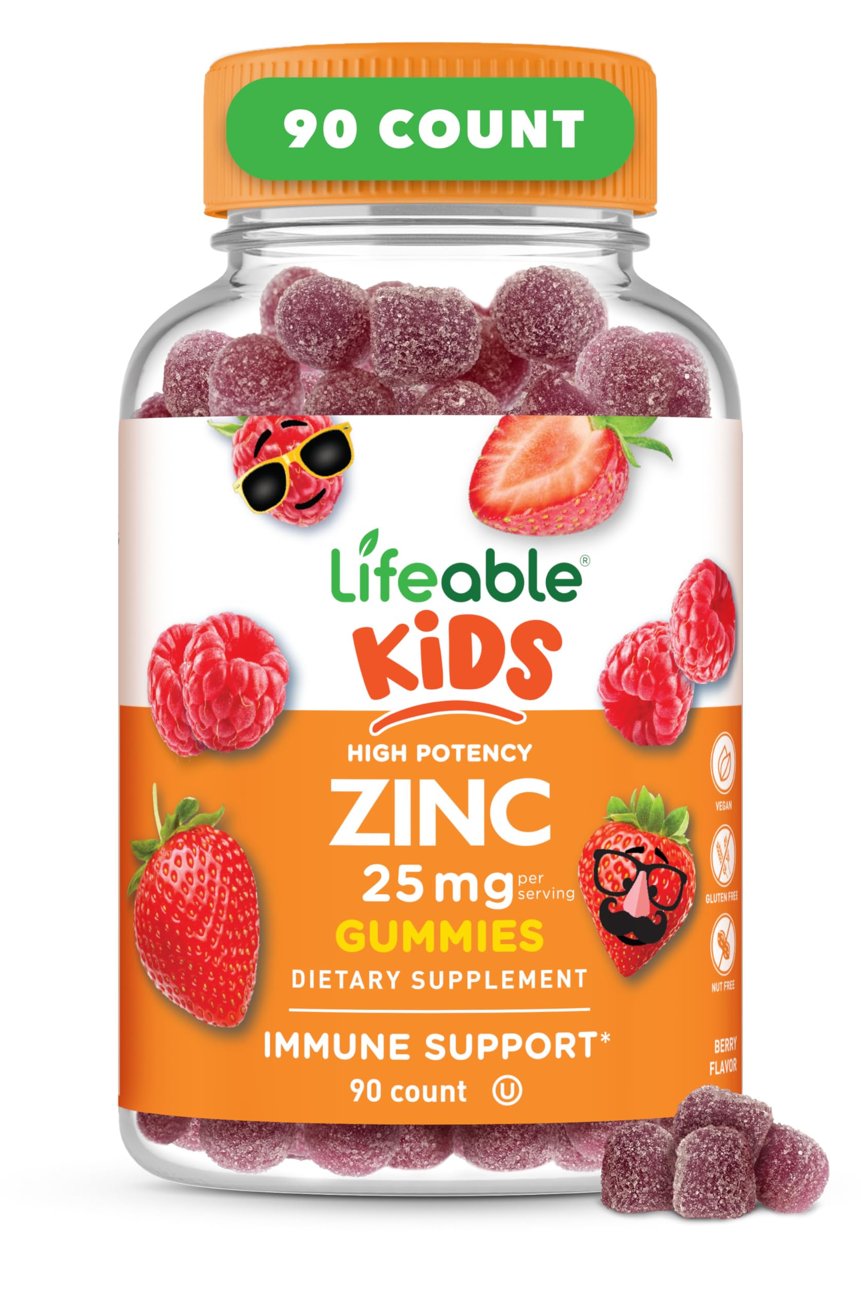 Lifeable Zinc gummies for kids